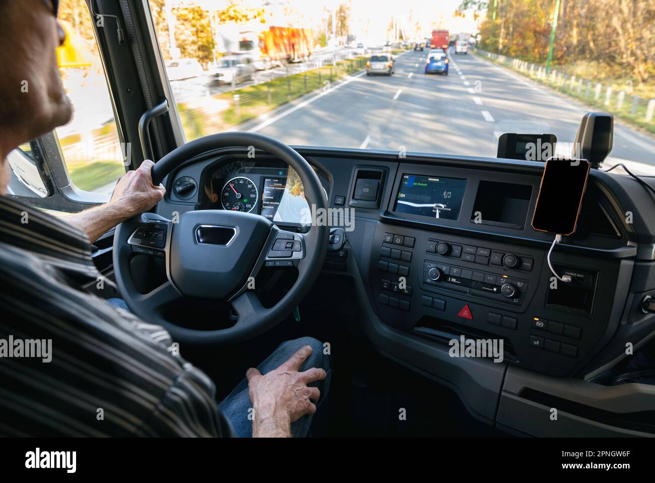Inside truck cab hi-res stock photography and images - Alamy