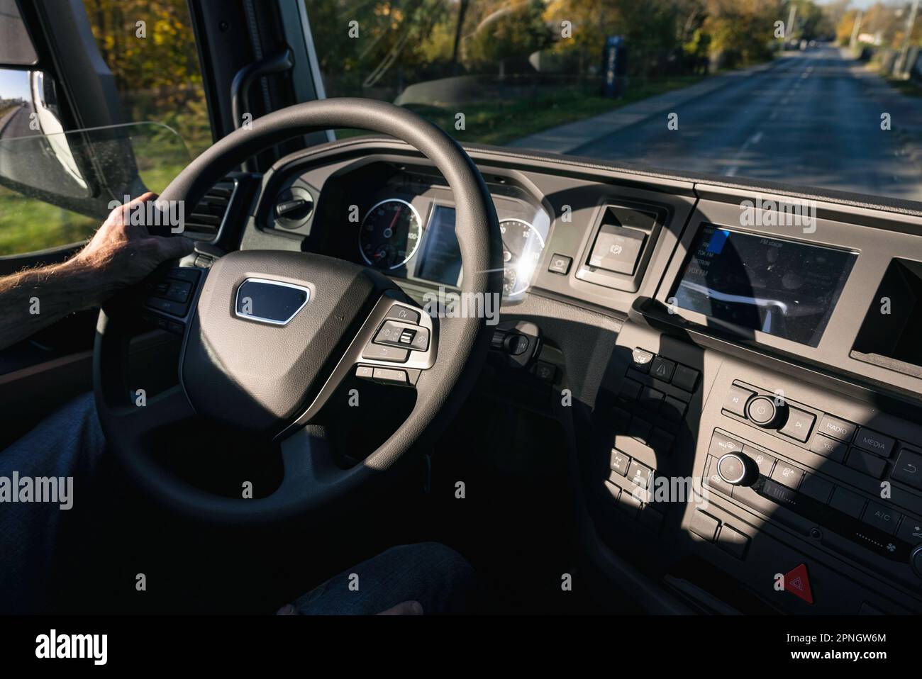 Inside truck cab hi-res stock photography and images - Alamy