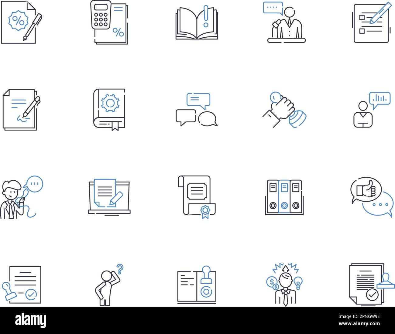 Creative ownership line icons collection. Copyright, Intellectual ...