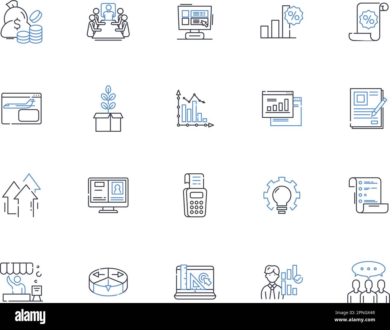 Comprehension Line Icons Collection Understanding Cognition Interpretation Perception