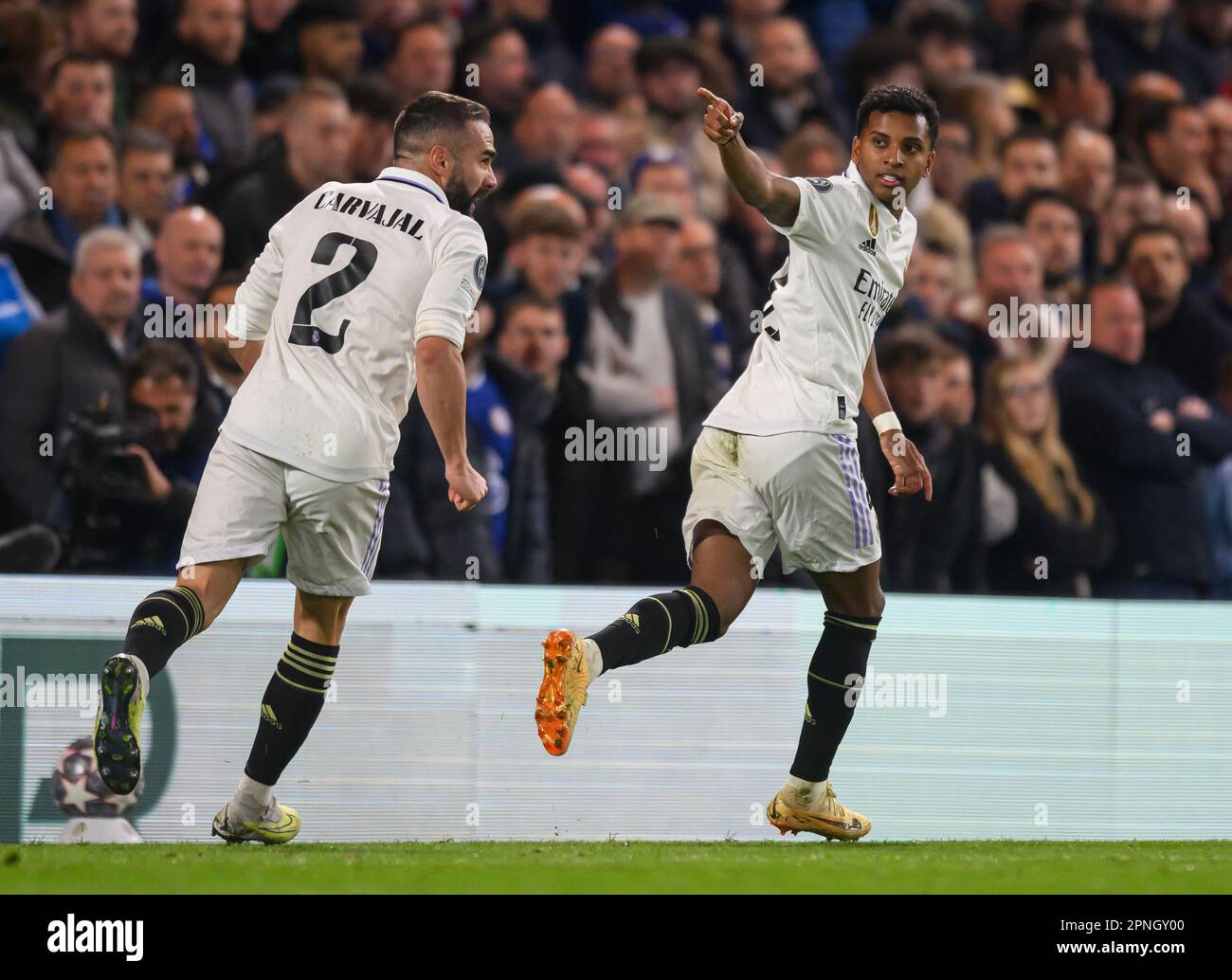 London, UK. 18th Apr, 2023. 18 Apr 2023 - Chelsea v Real Madrid - UEFA ...