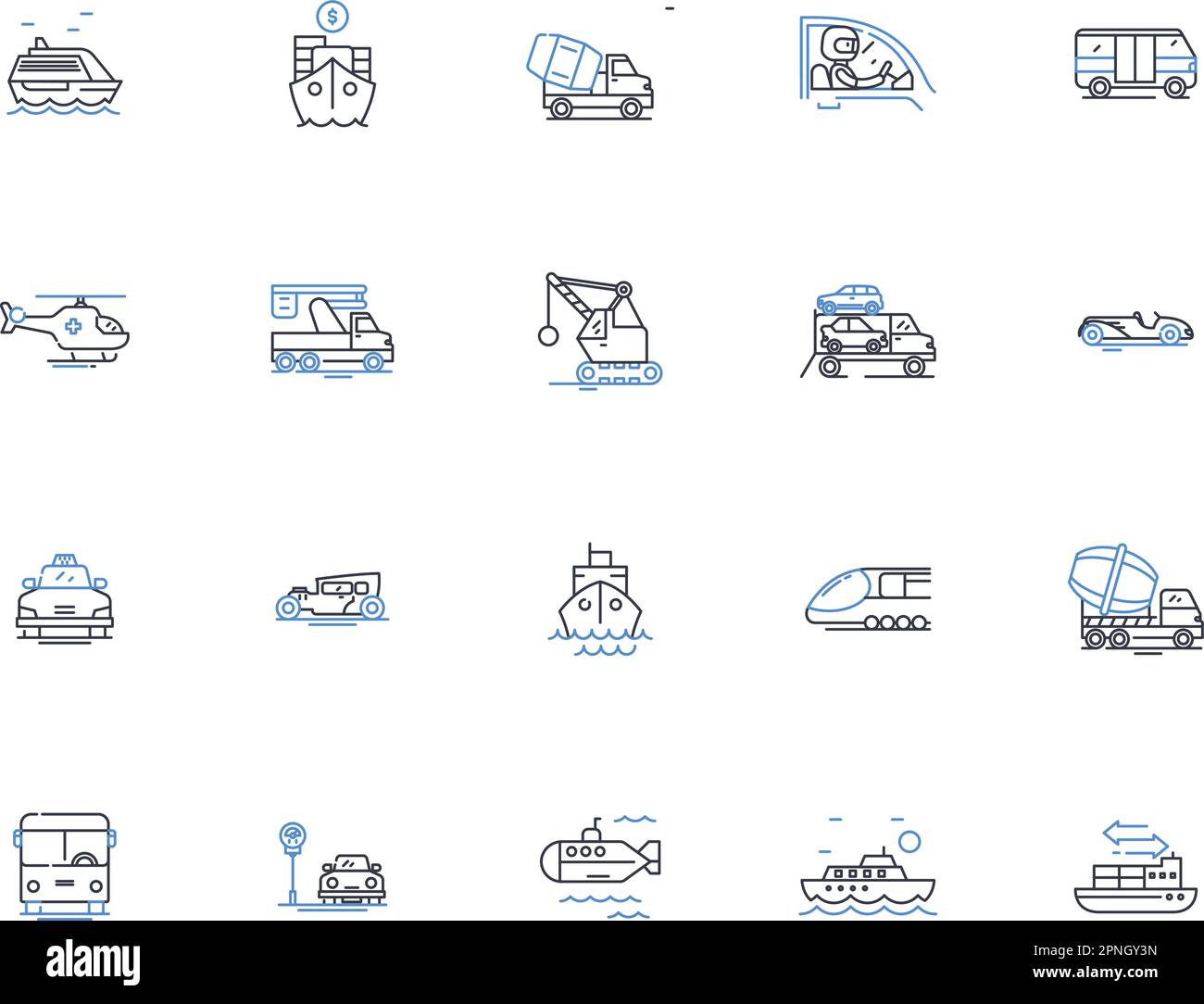 Traverse line icons collection. Adventure, Explore, Scenic, Mountains ...
