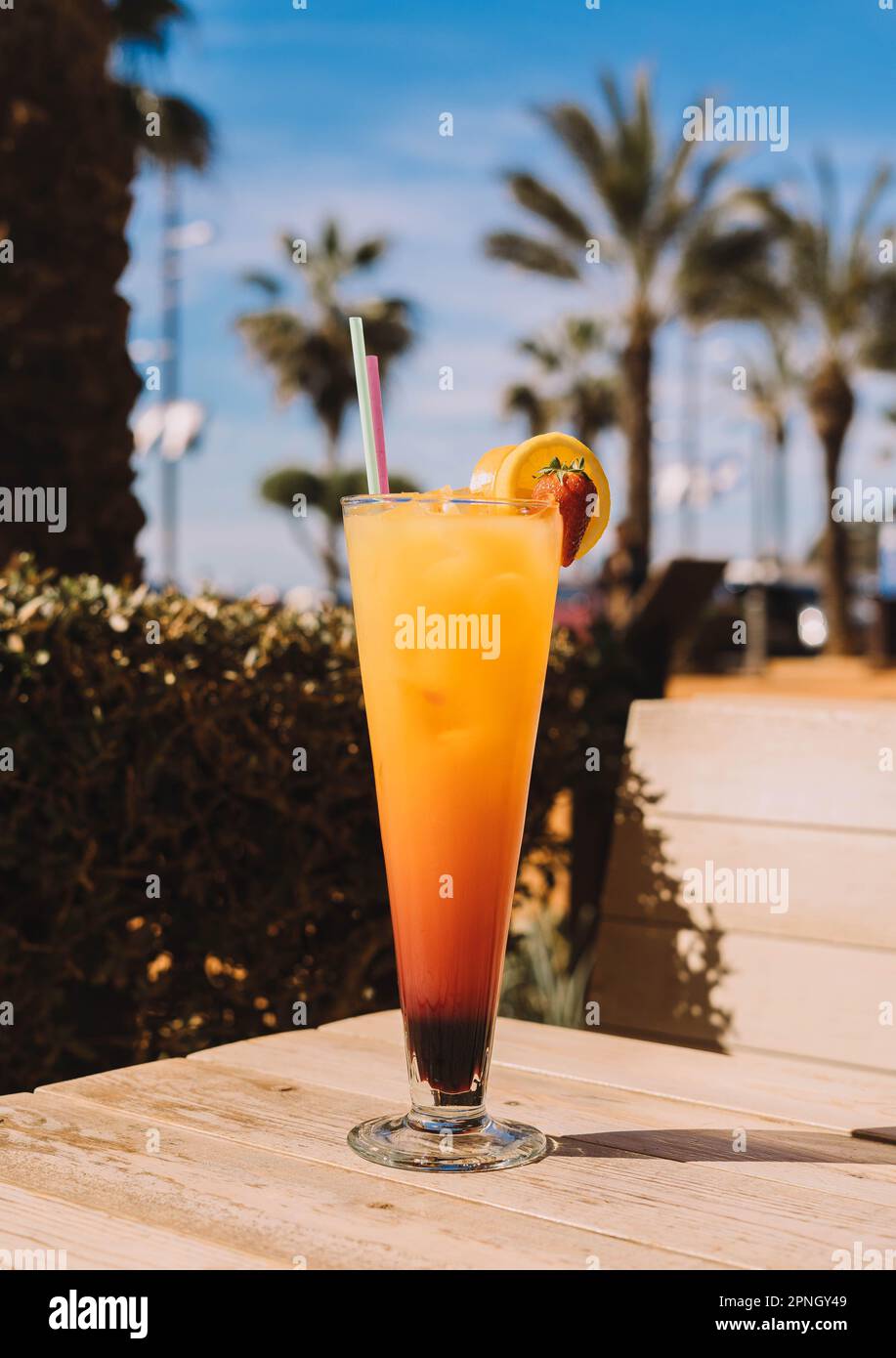 A Tequila Sunrise is a colorful and fruity cocktail that is typically ...