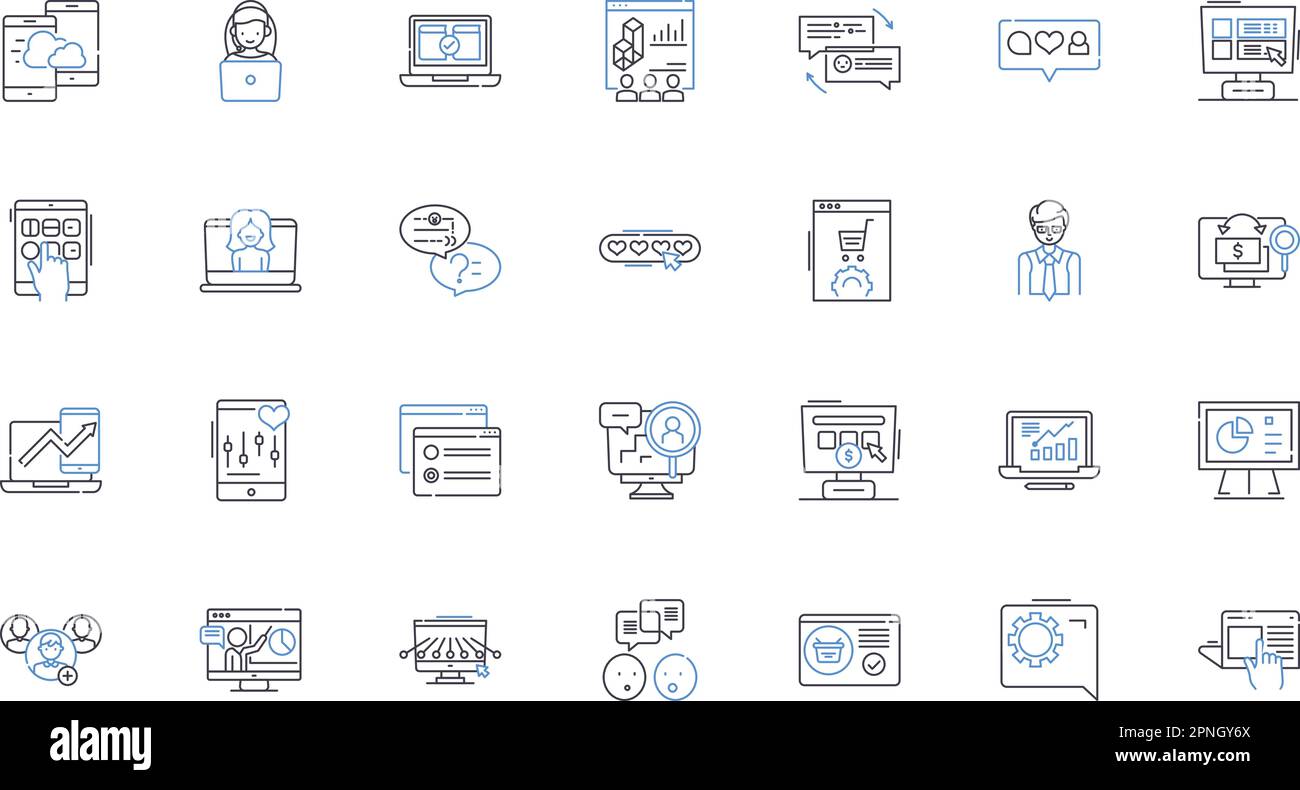 Leadership line icons collection. Visionary, Empathetic, Charismatic ...