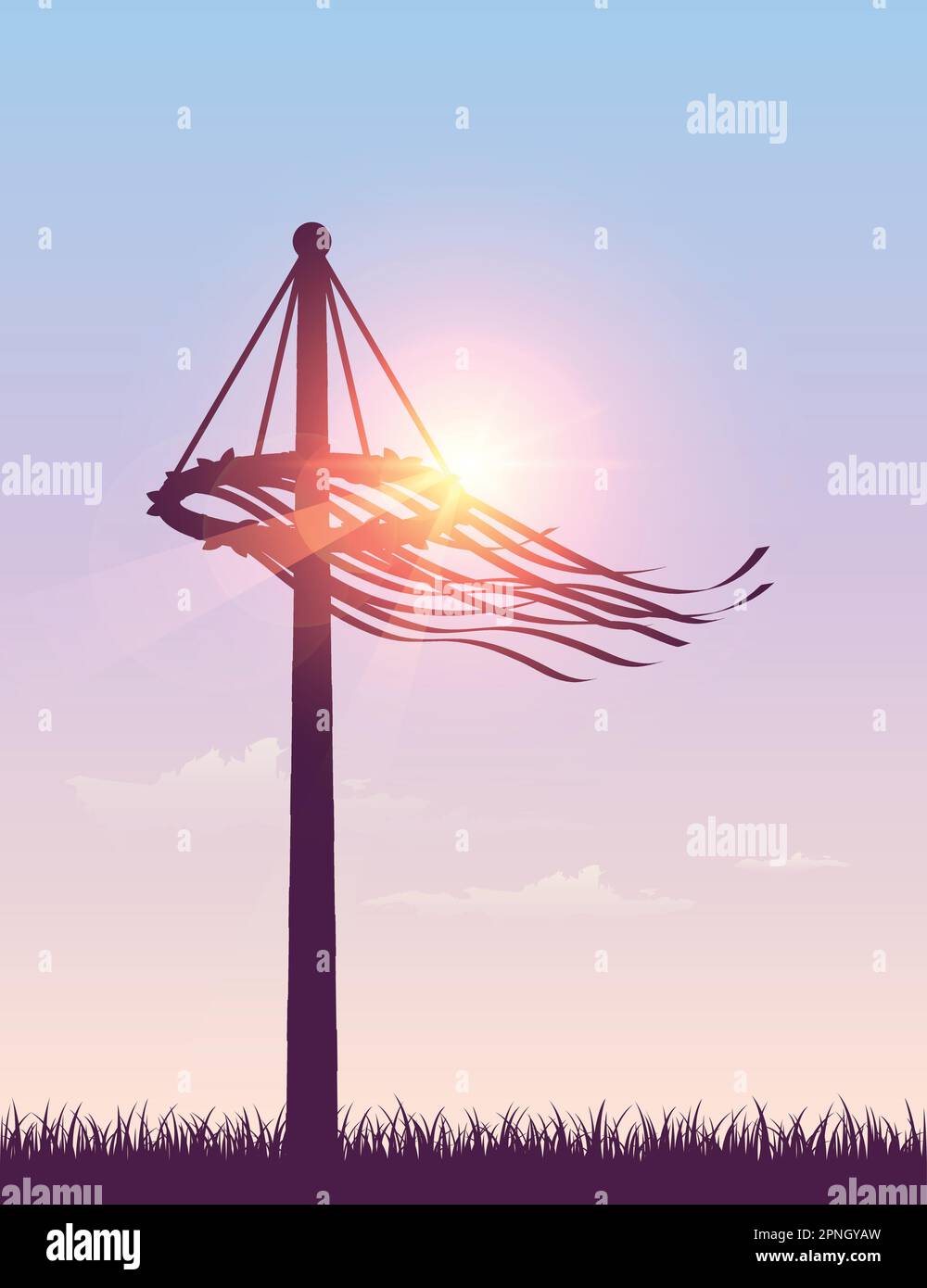 Maibaum pole Stock Vector Images - Alamy