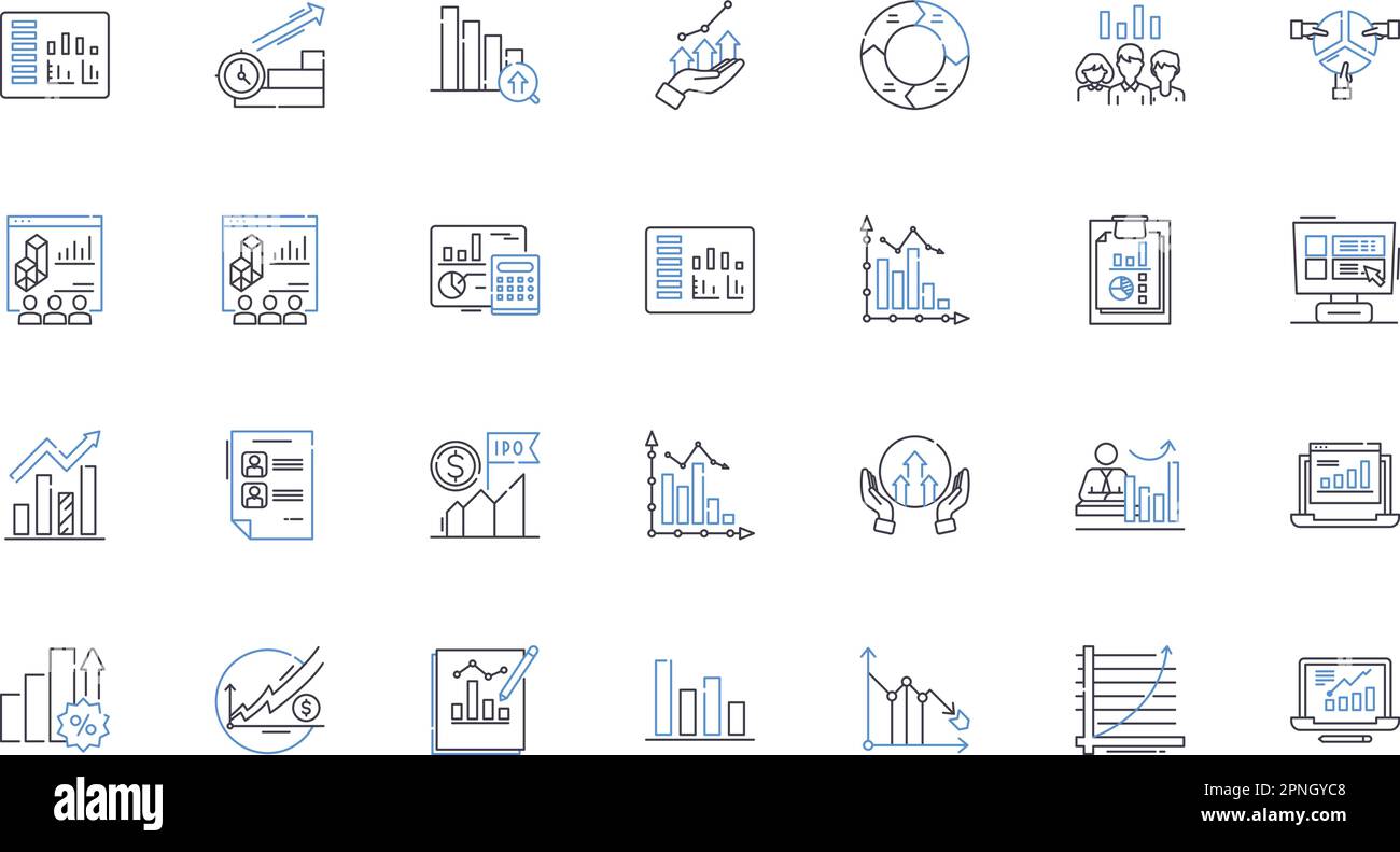 Categorizing Line Icons Collection Grouping Sorting Classifying Ordering Organization