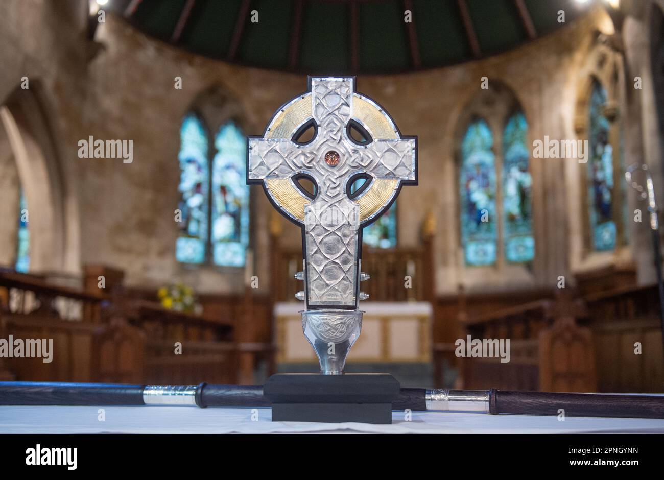 The Cross of Wales is ahead of a blessing service at Holy Trinity ...