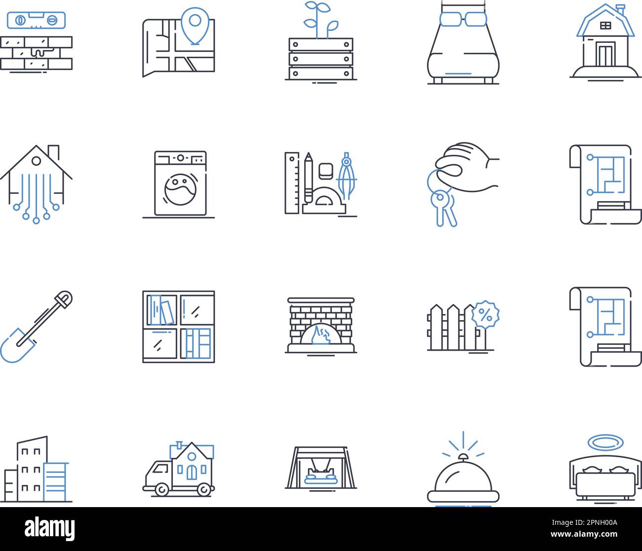 Refinishing line icons collection. Renewal, Restoration, Rejuvenation ...
