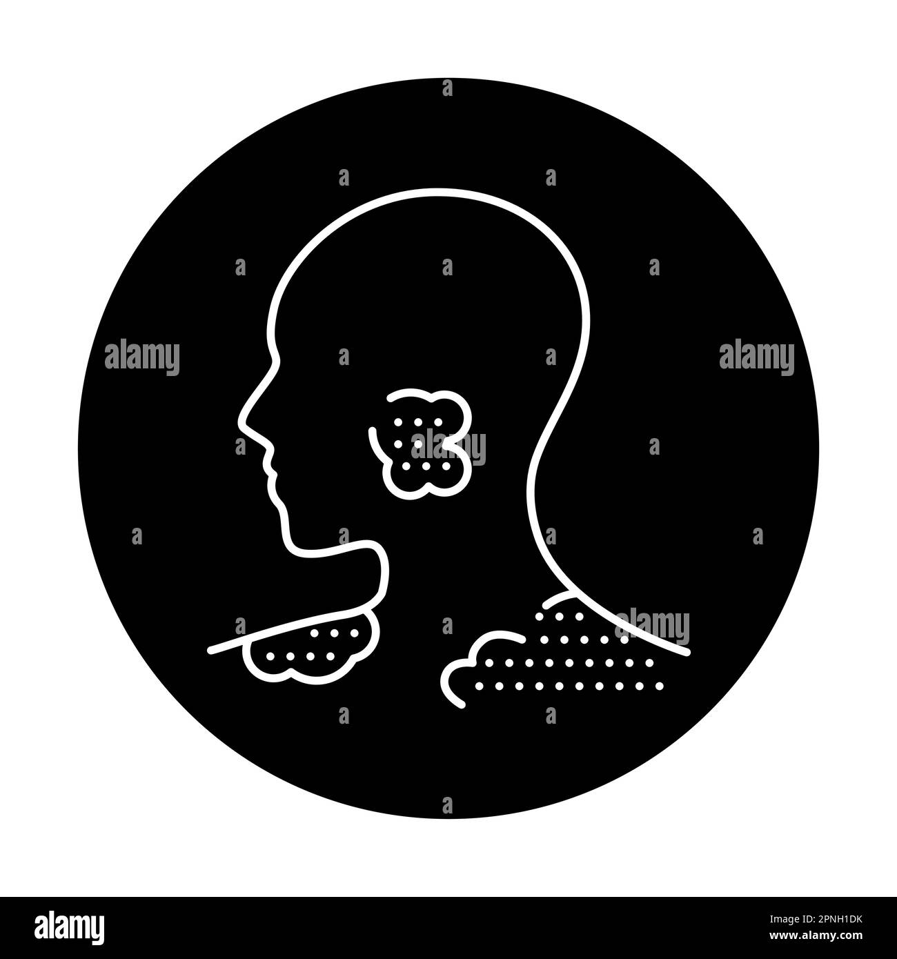 Skin itch color line icon. Human diseases. Pictogram for web page ...