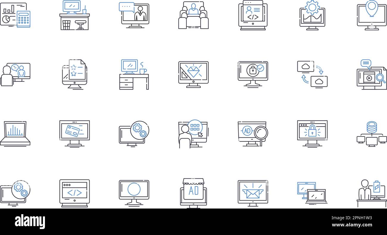 Web system line icons collection. Integration, Accessibility ... Web system line icons collection. Integration, Accessibility ...