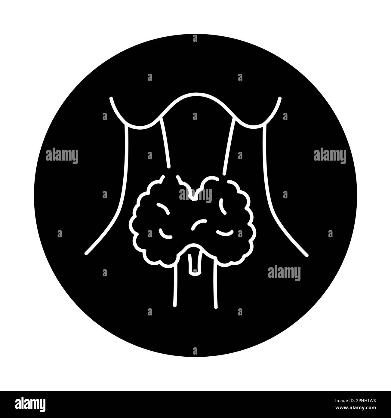 Thyroid gland anatomy Black and White Stock Photos & Images - Alamy