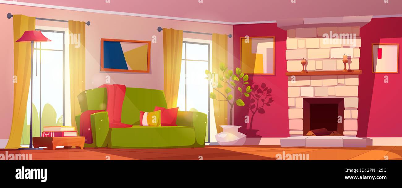 Big Living Room Cartoon