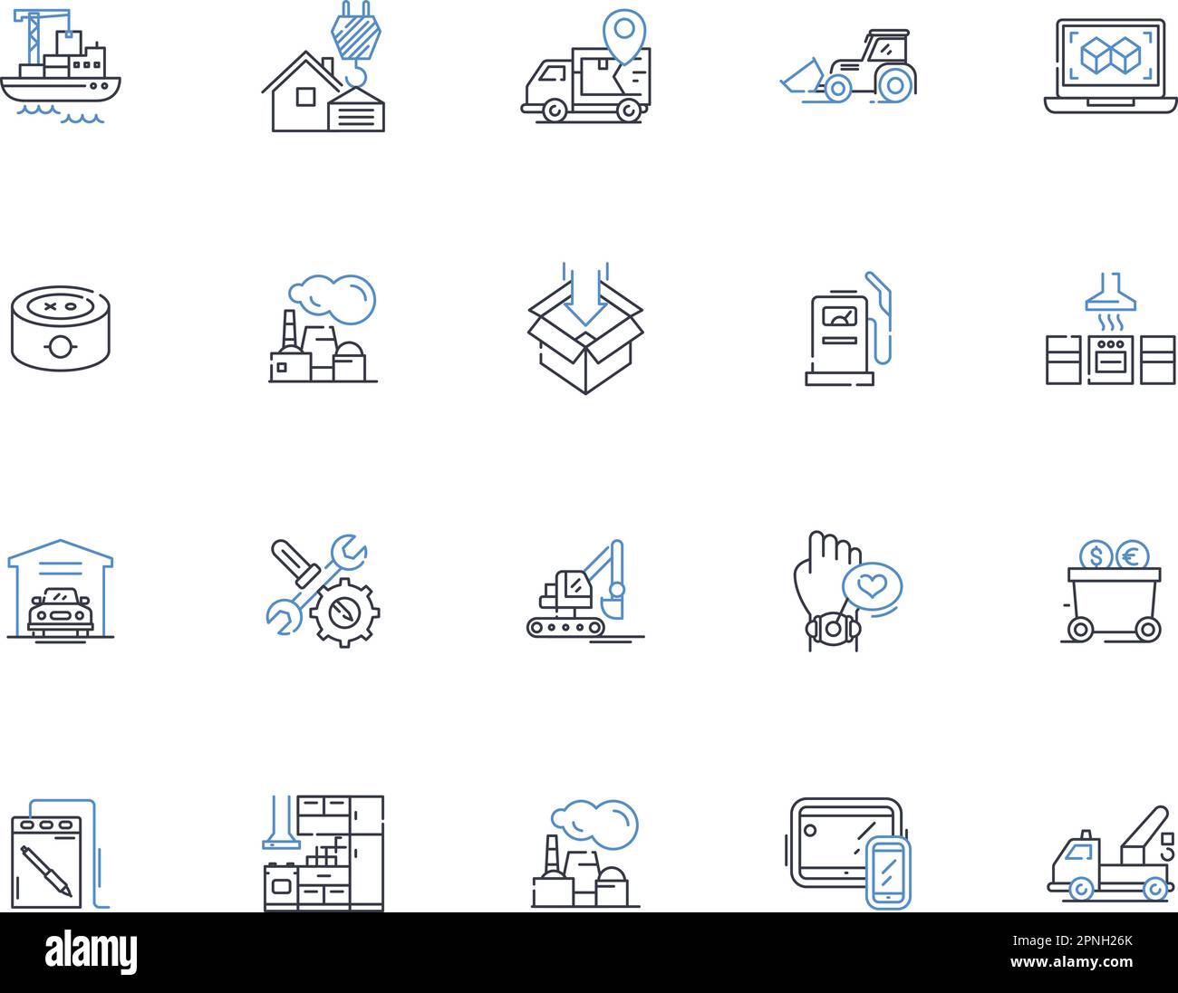 Devices line icons collection. Smartph, Tablet, Laptop, Desktop, Gaming ...