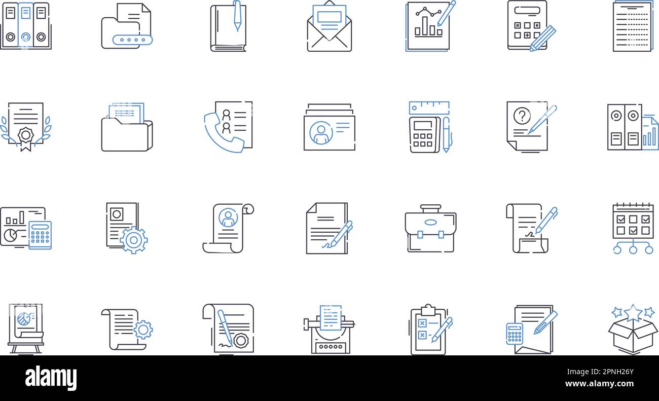 Plotting Course Line Icons Collection Navigation Route Mapping Direction Guide Charting