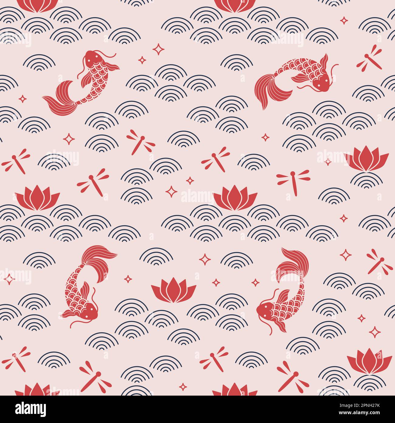 Japanese Waves Koi