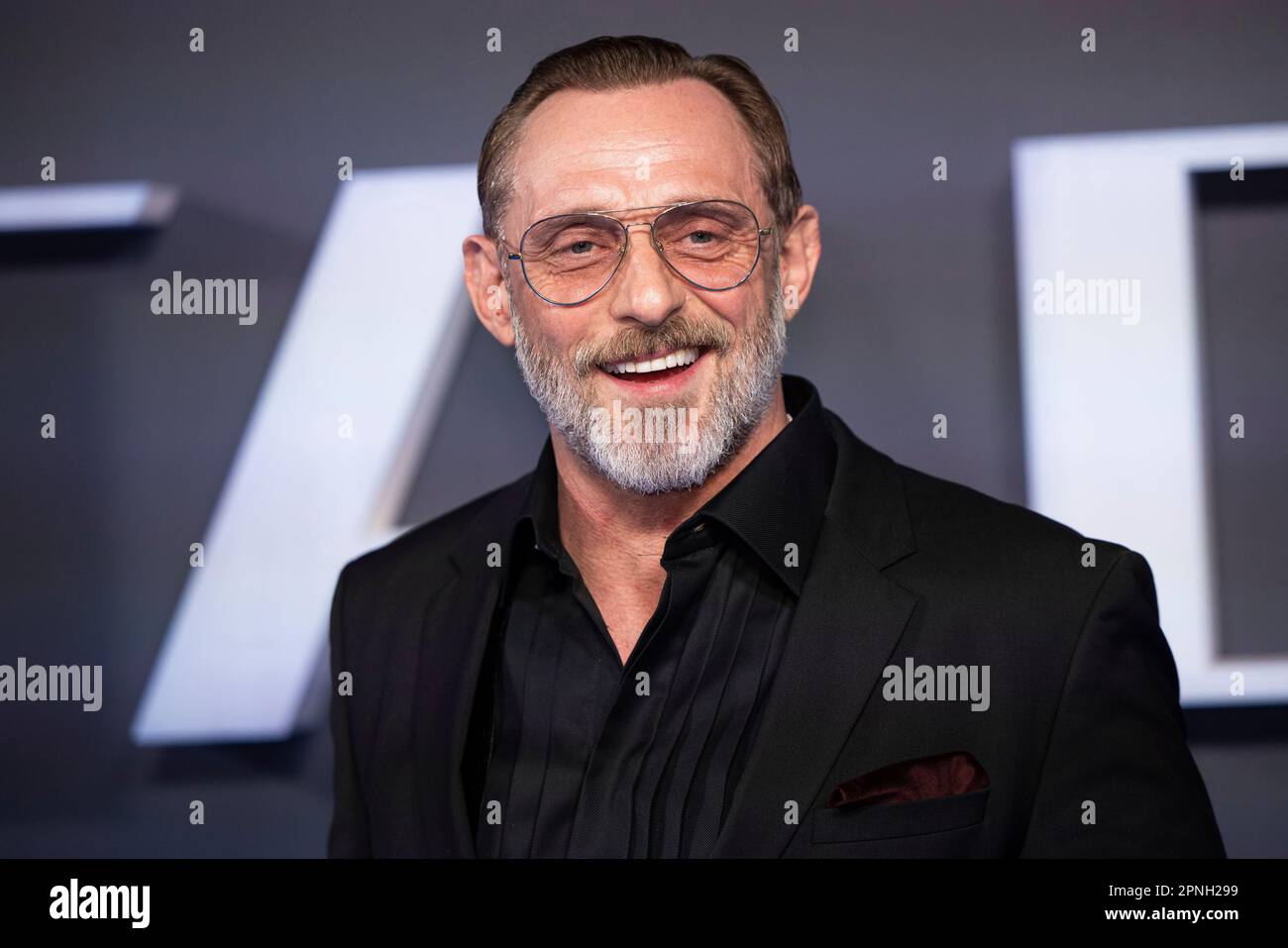 Roland Moller poses for photographers upon arrival at the premiere of ...
