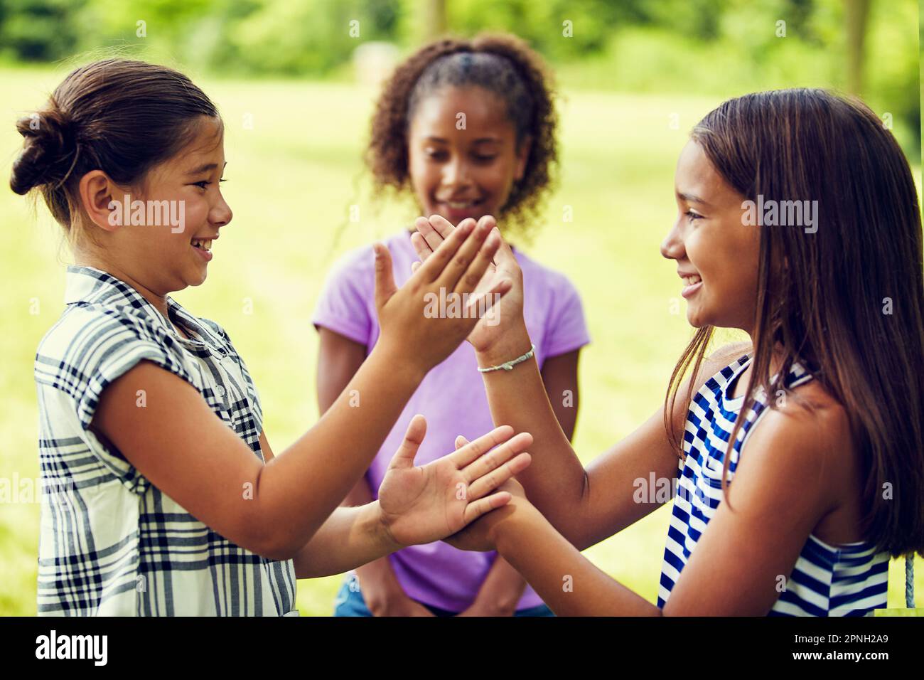 You can count on me like 1,2,3. adorable little girls playing hand ...