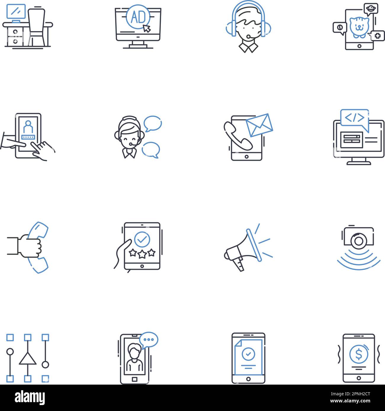 Resonance line icons collection. Vibration, Frequency, Harmony, Echo ...