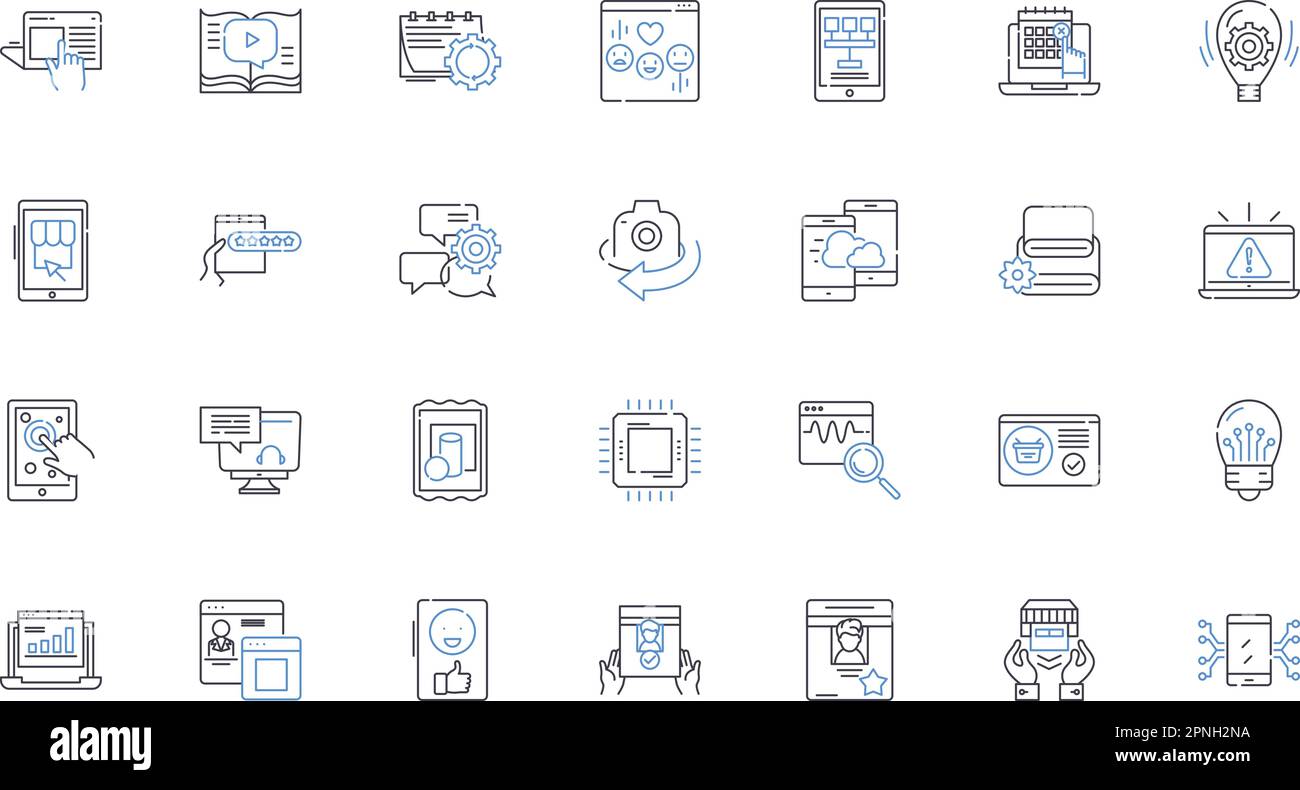 Neural Nerks line icons collection. Artificial Intelligence, Algorithms ... Neural Nerks line icons collection. Artificial Intelligence, Algorithms ...