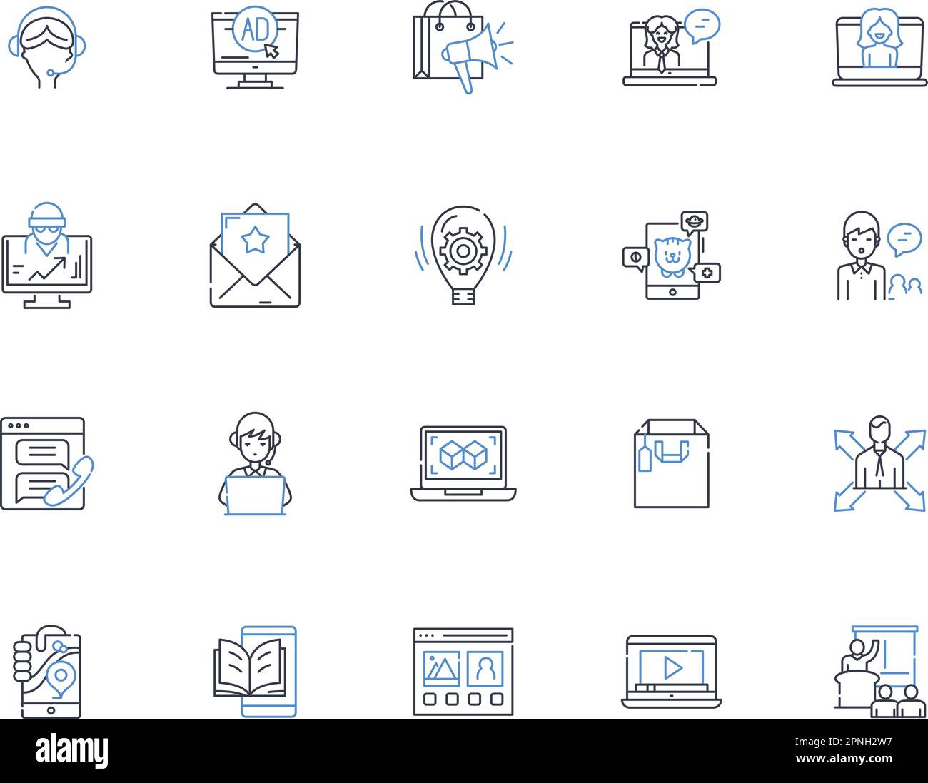 Chemical physics line icons collection. Quantum, Kinetics ...