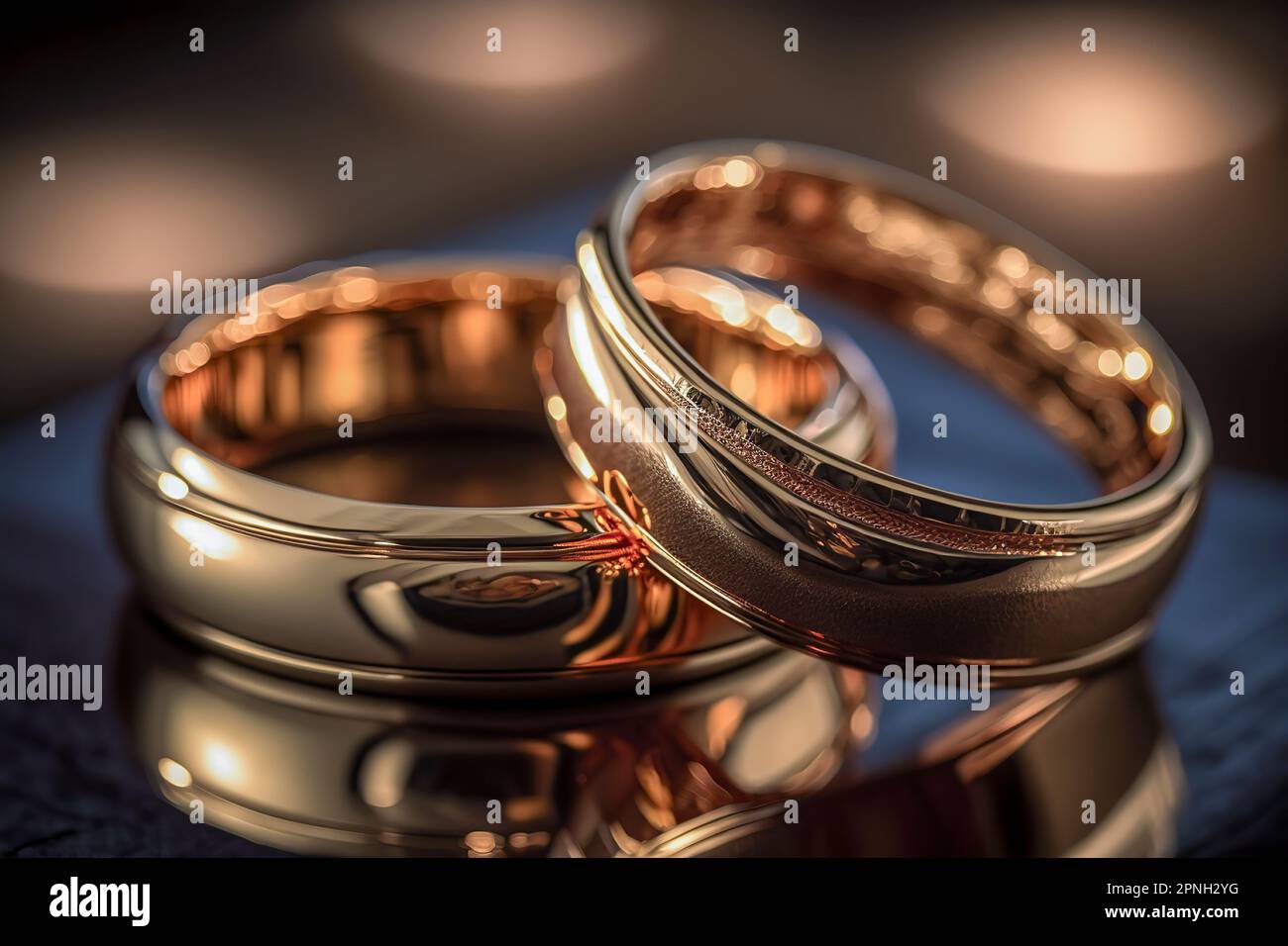 Eternal Love: A Captivating Image of Two Wedding Rings That Symbolize ...