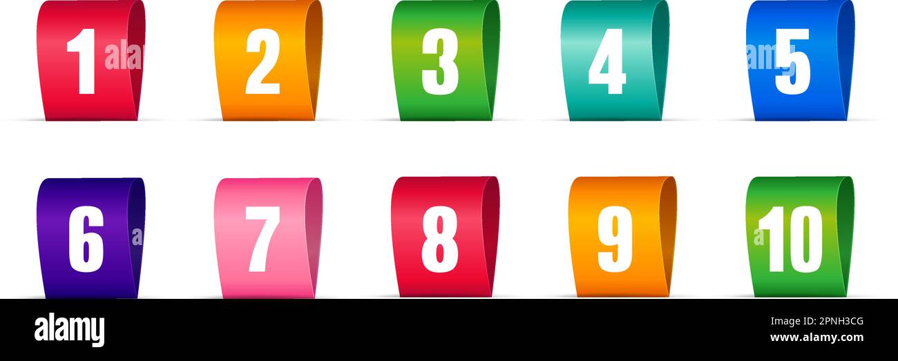 Tag labels vector illustration ( numbers from 1 to 10 Stock Vector ...