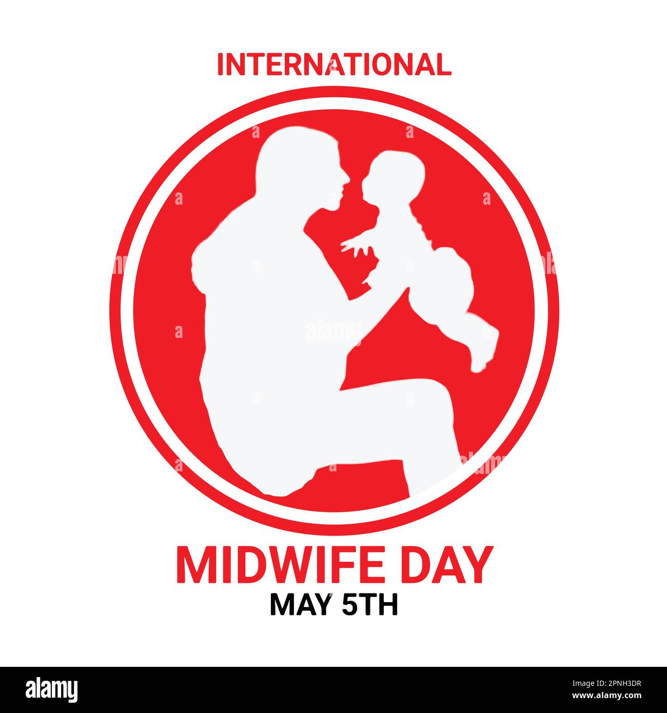 International Midwife Day. May 5Th. Template for background, banner, card, poster with text ...