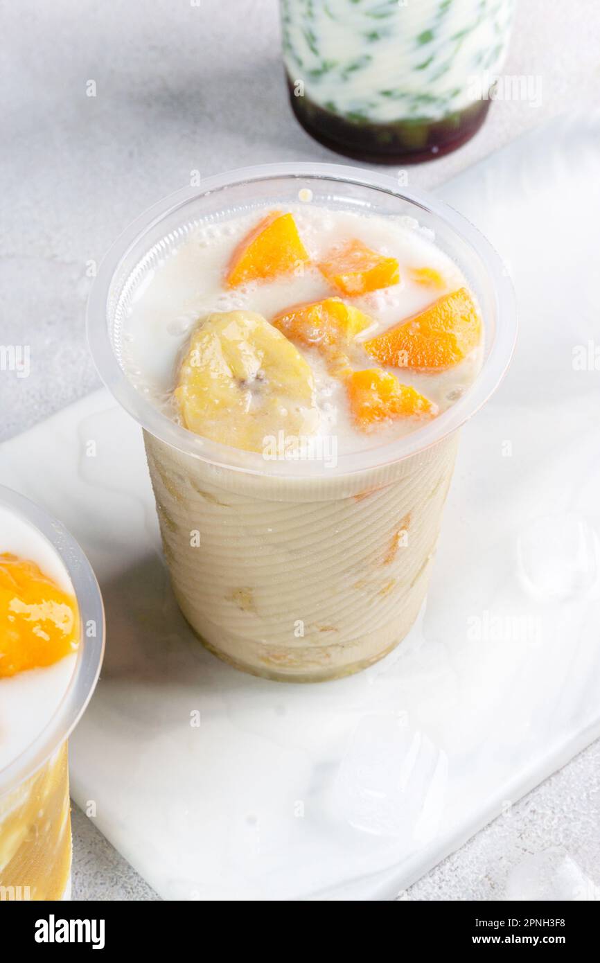 Kolak pisang ubi, kolak biji salak is Indonesian Dessert during ...