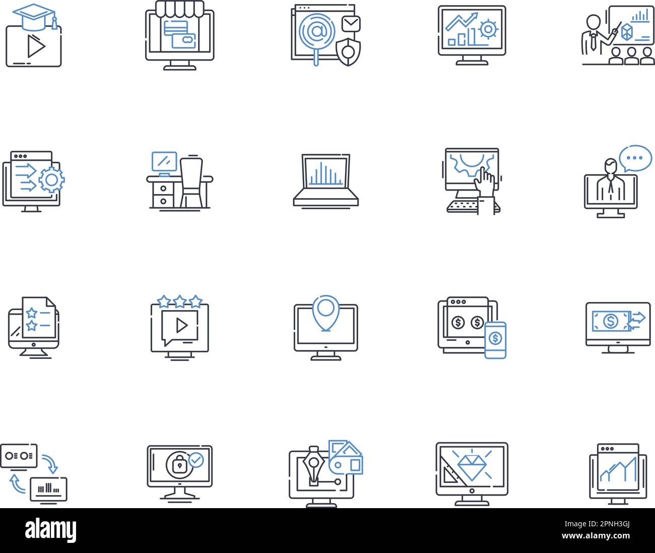 Machine data line icons collection. Sensors, Logs, Analytics ... Machine data line icons collection. Sensors, Logs, Analytics ...