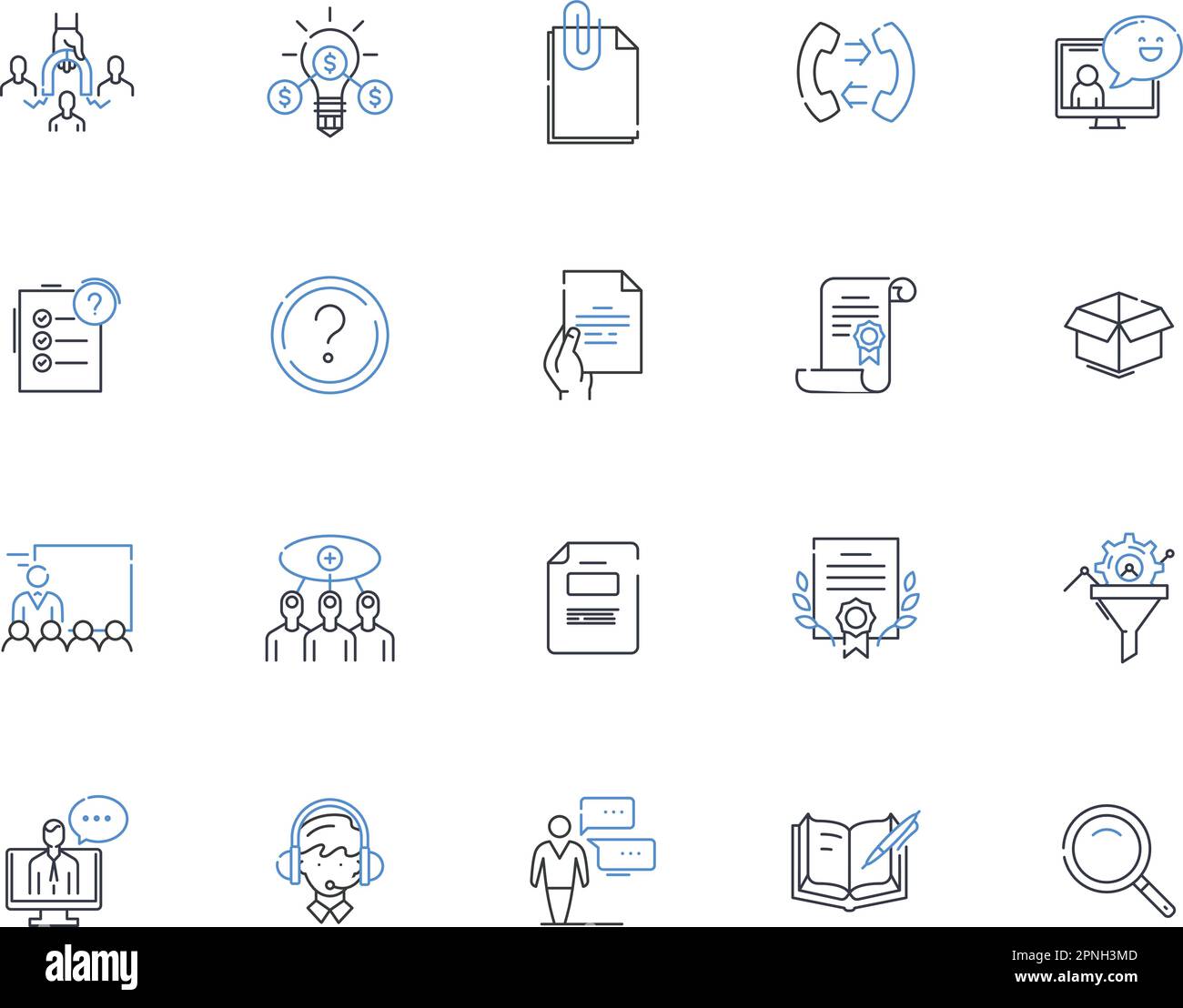 Proprietary knowledge line icons collection. Secrets, Intellectual ...