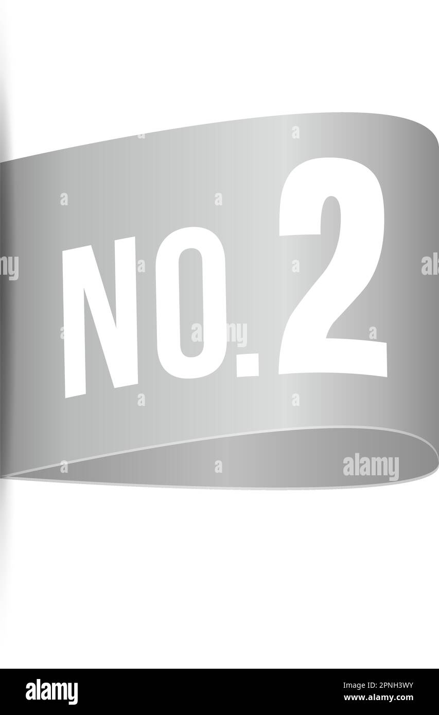 Sales tag label vector illustration ( No.2 , 2nd place Stock Vector ...