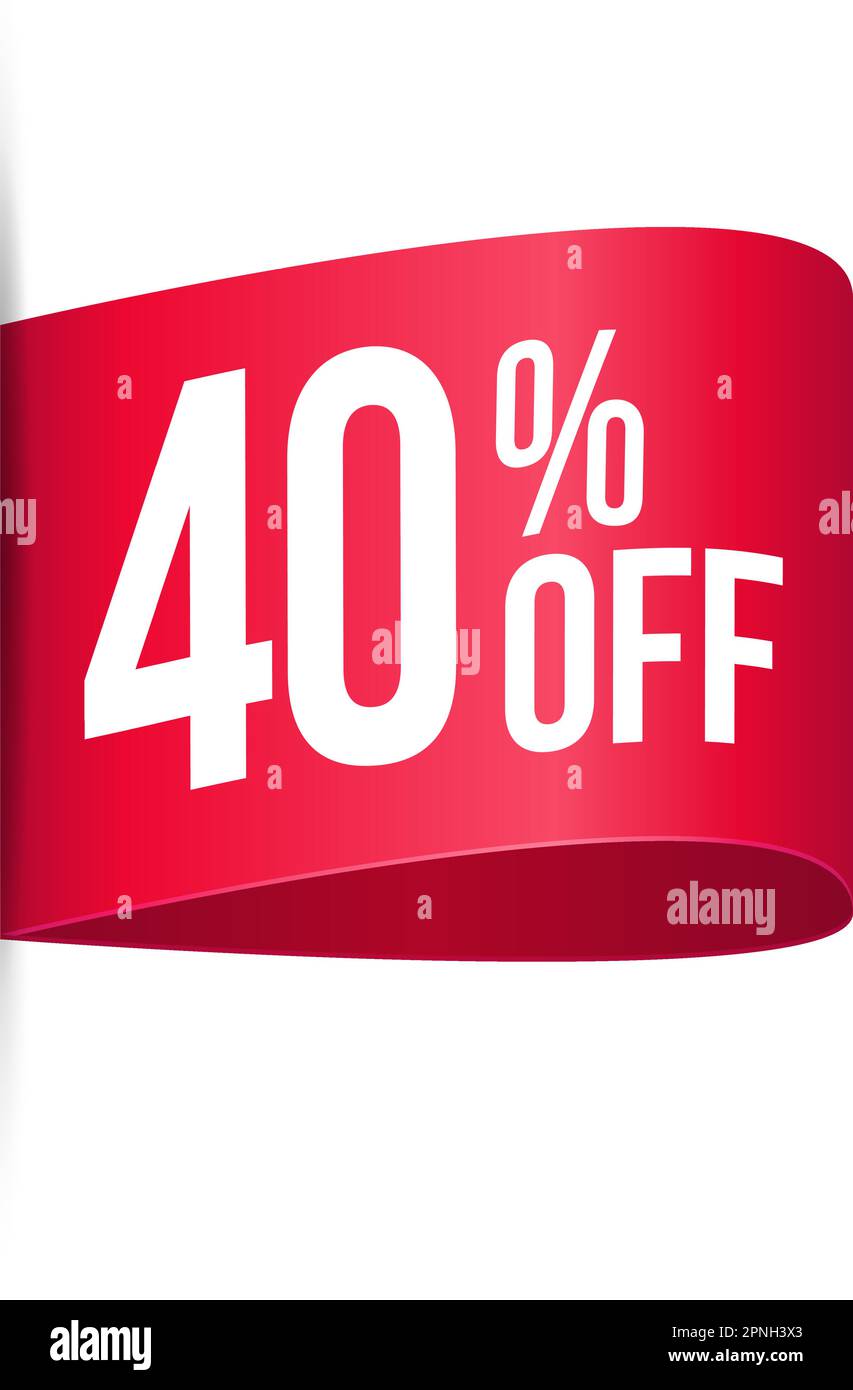 Sales tag label vector illustration ( 40% off Stock Vector Image & Art ...