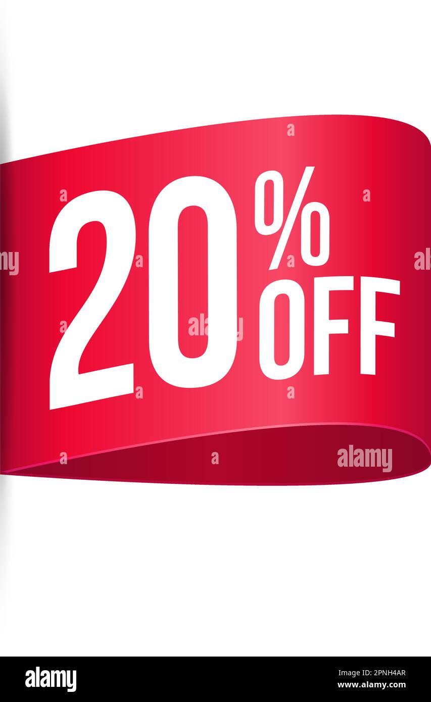 Sales tag label vector illustration ( 20% off Stock Vector Image & Art ...
