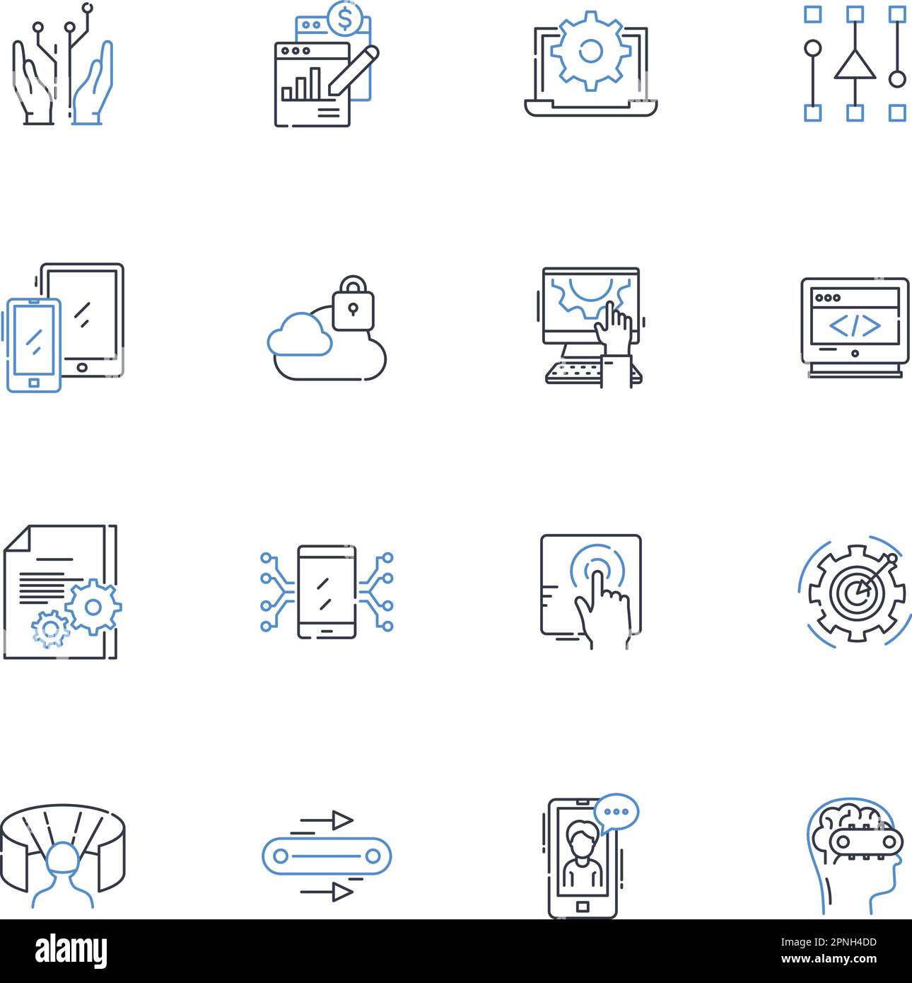 Advancement line icons collection. Progression, Evolution, Development ... Advancement line icons collection. Progression, Evolution, Development ...
