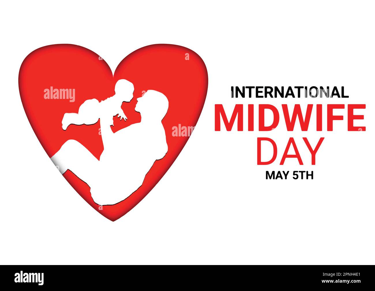 International Midwife Day. May 5Th. Template for background, banner, card, poster with text ...