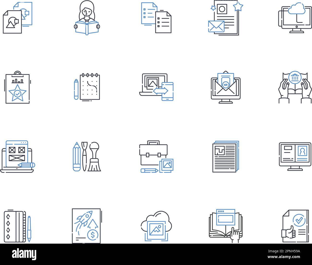 Cluster line icons collection. Grouping, Assemble, Aggregation, Bunch ... Cluster line icons collection. Grouping, Assemble, Aggregation, Bunch ...