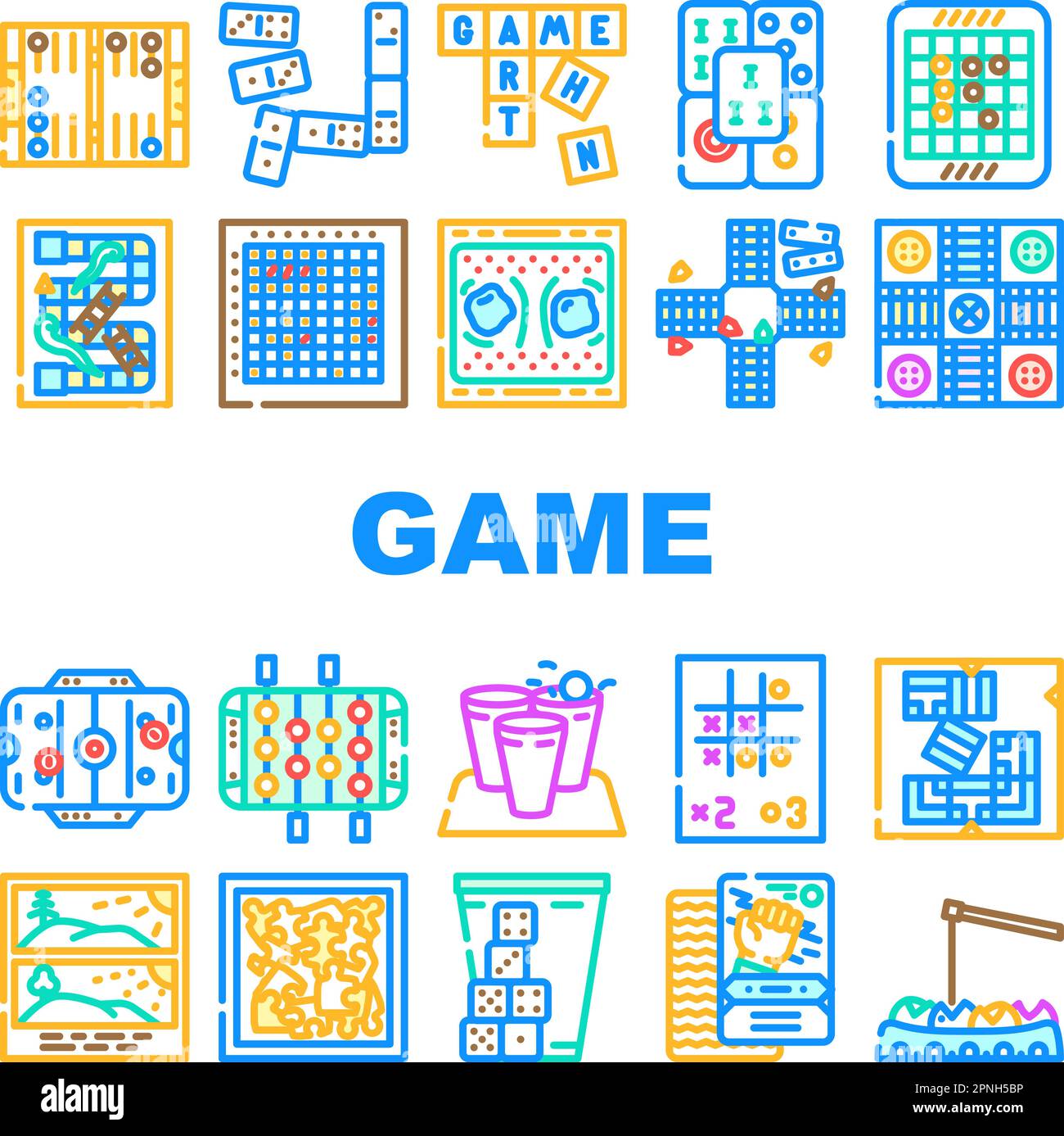 game board table play icons set vector Stock Vector Image & Art - Alamy