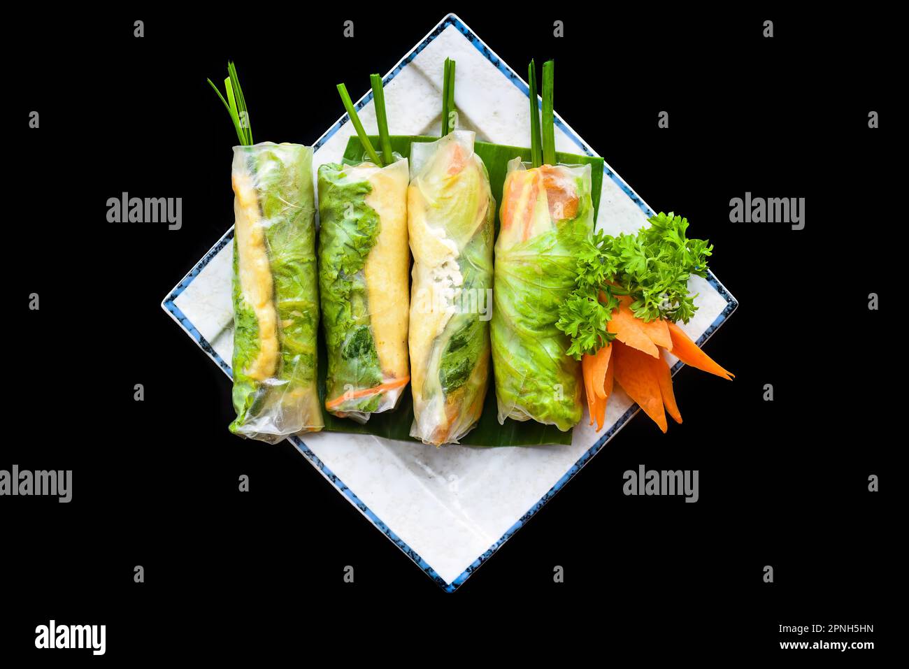 Korean spring rolls shrimp hi-res stock photography and images - Alamy