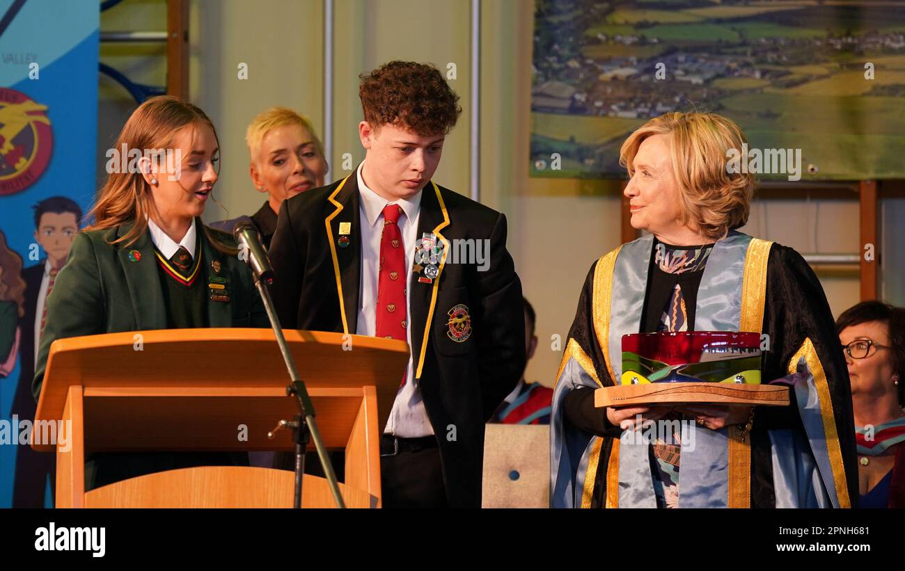Brogan Roddy, head girl of St Mary's High School and Jack McCorkell ...
