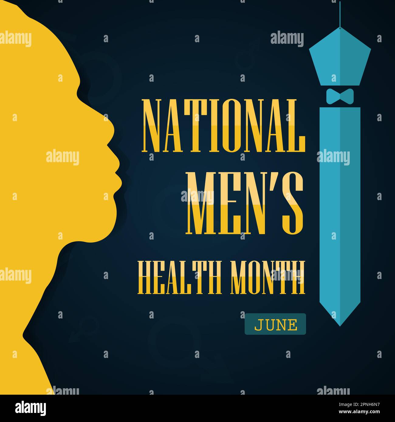 National Men's Health Month Holiday concept. Template for background ...