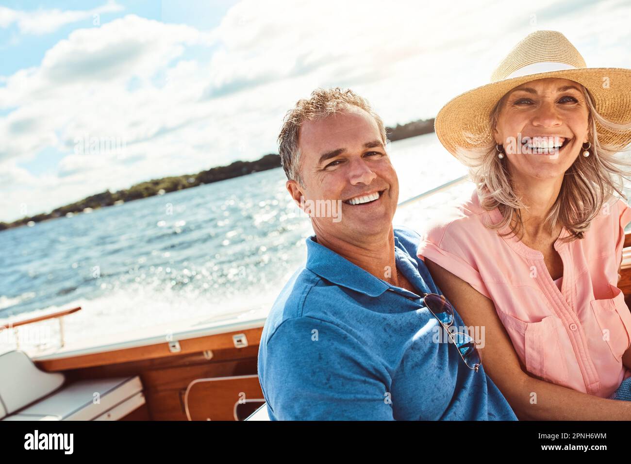 The ideal vacation for water lovers. Portrait of a mature couple ...