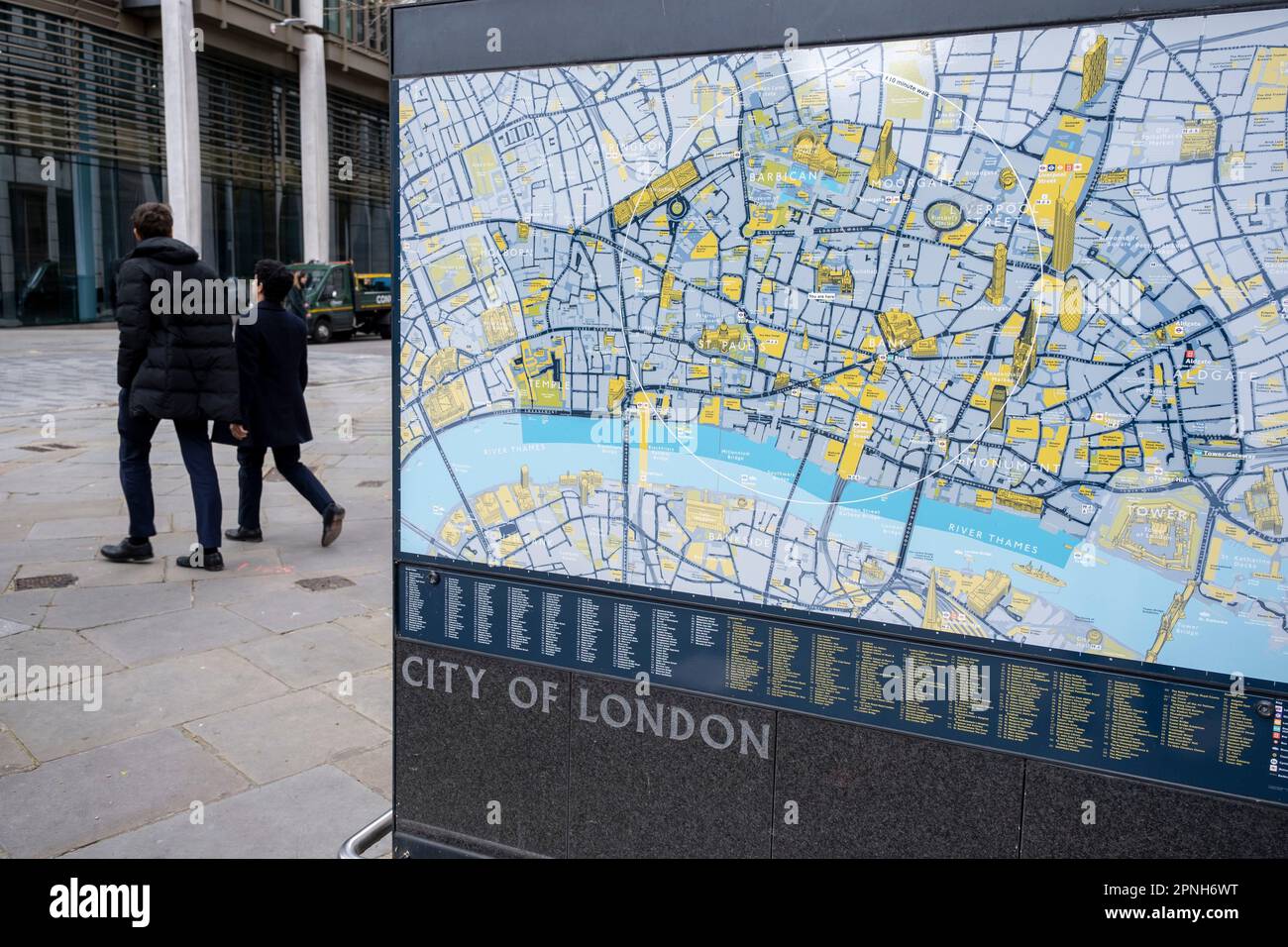 Square mile city of london map hi-res stock photography and images - Alamy