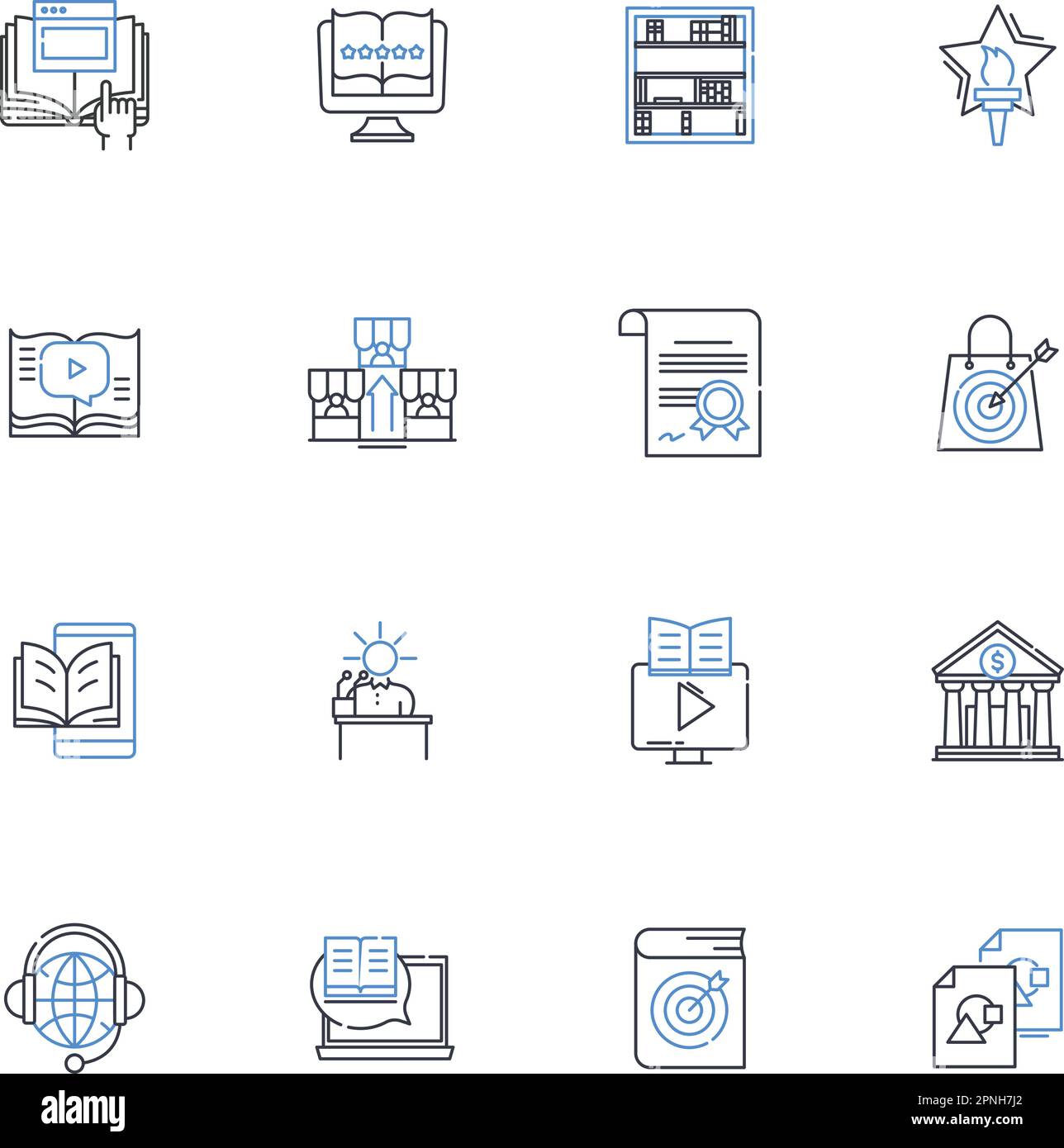 Logotype line icons collection. Icon, Symbol, Emblem, Brandmark ...