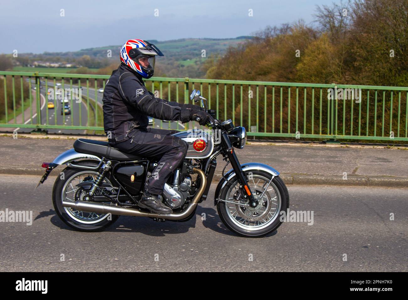1966 BSA 60s Motorbike rider; two-wheeled transport, motorcycles ...