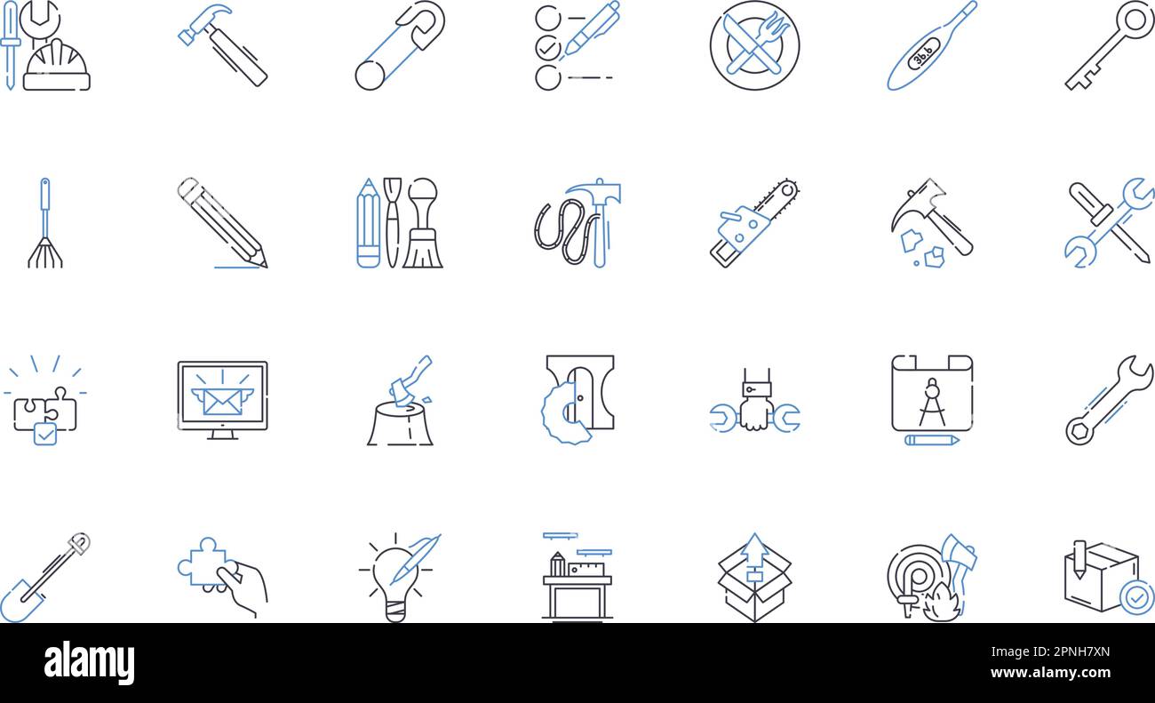Stuff line icons collection. Possessions, Belongings, Things, Items ...