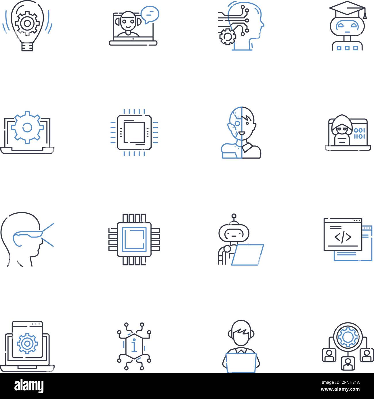 Learned minds line icons collection. Intelligence, Wisdom, Knowledge ...