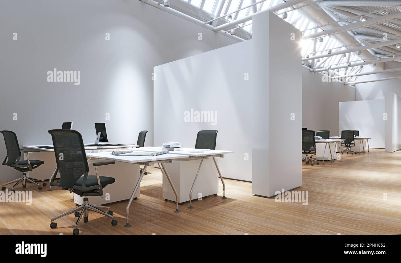 3D interior of bright cleaning room. Render Stock Photo - Alamy