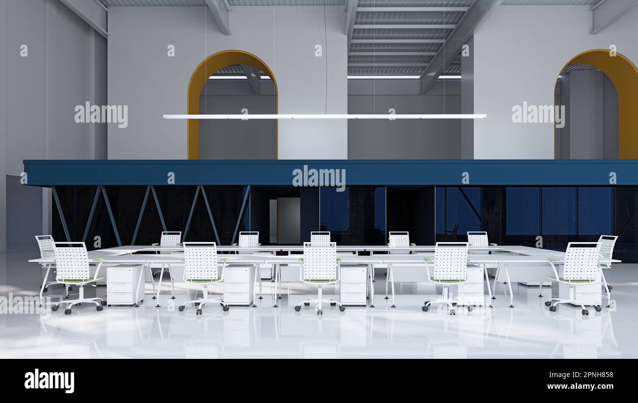 3D render interior of cleaning room in style of minimalism Stock Photo ...