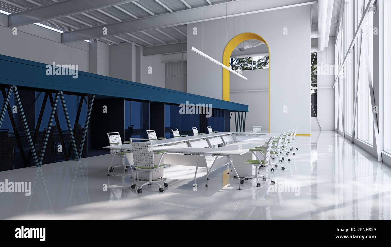 3D interior of cleaning room in style of minimalism. render Stock Photo ...