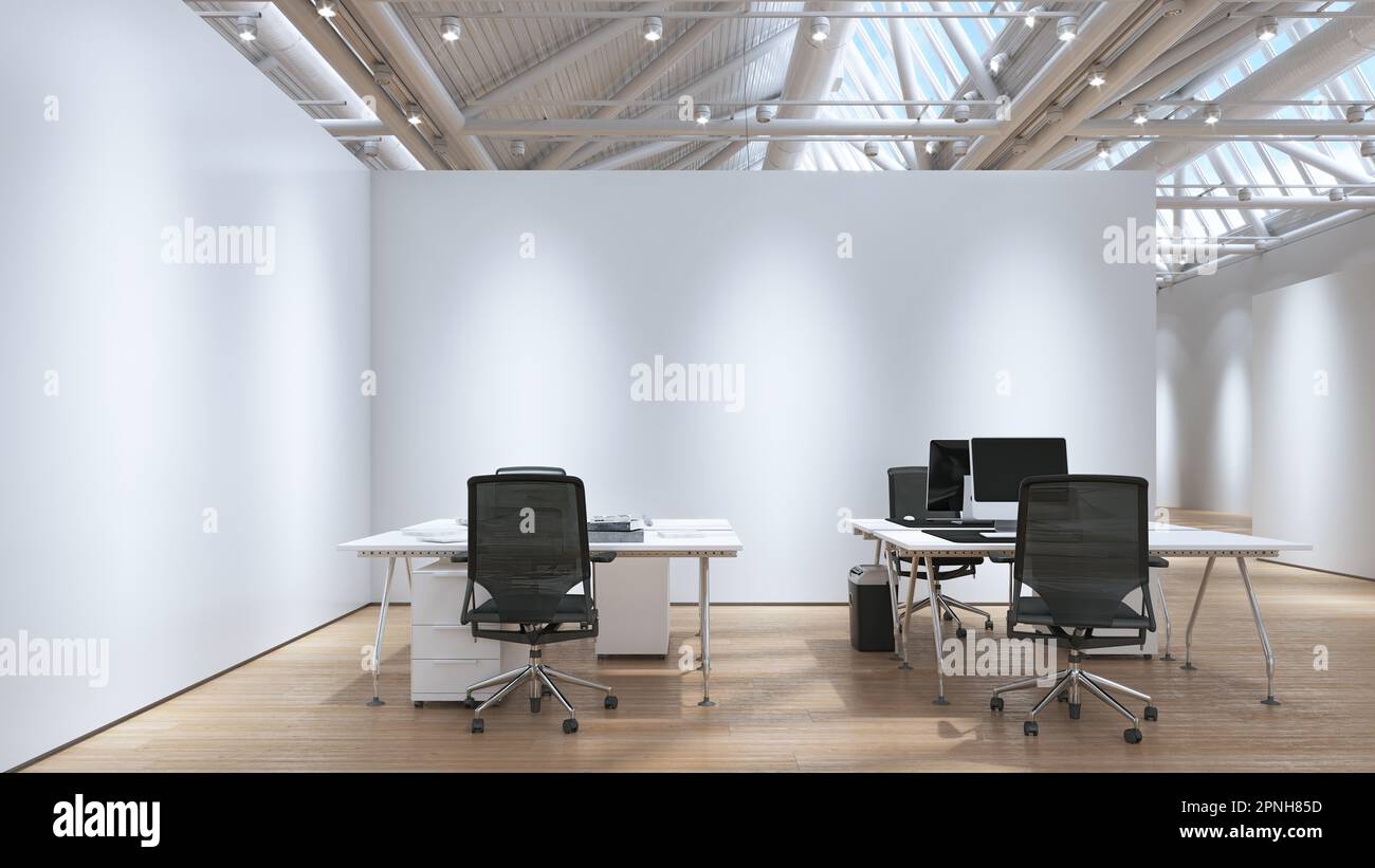 3D interior of bright cleaning room. Render Stock Photo - Alamy